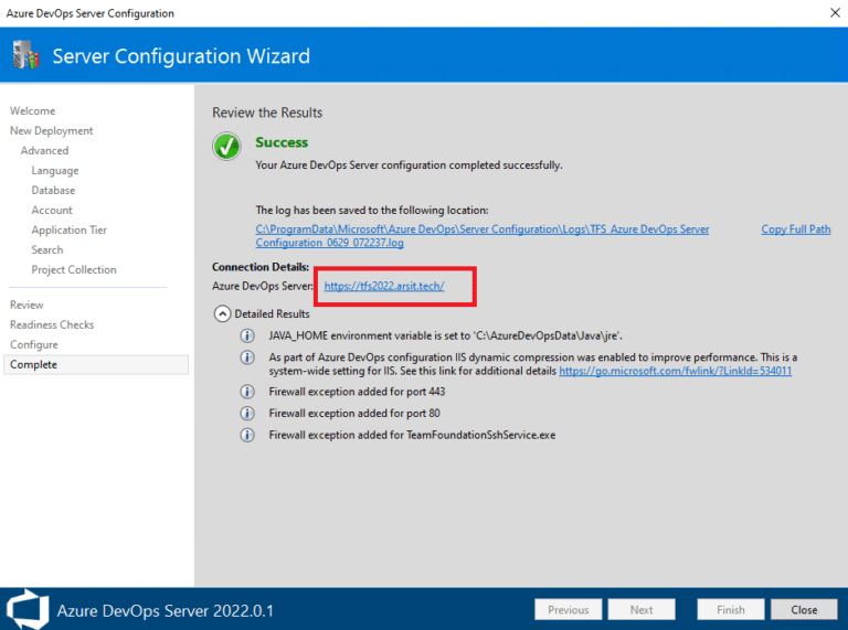 Setup Azure Devops 2022 on a Windows 2022 server virtual machine - ARS IT Consultancy